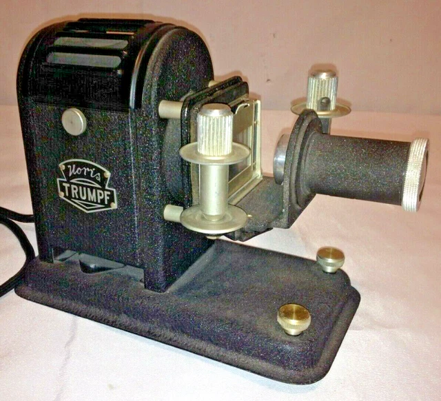 NORIS TRUMPF VINTAGE German Film Slide Projector F-10cm 1:3,5 Lens ...