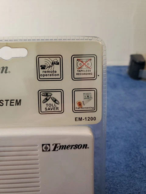 EMERSON DIGITAL ANSWERING Machine System Tapeless Recording Model EM ...