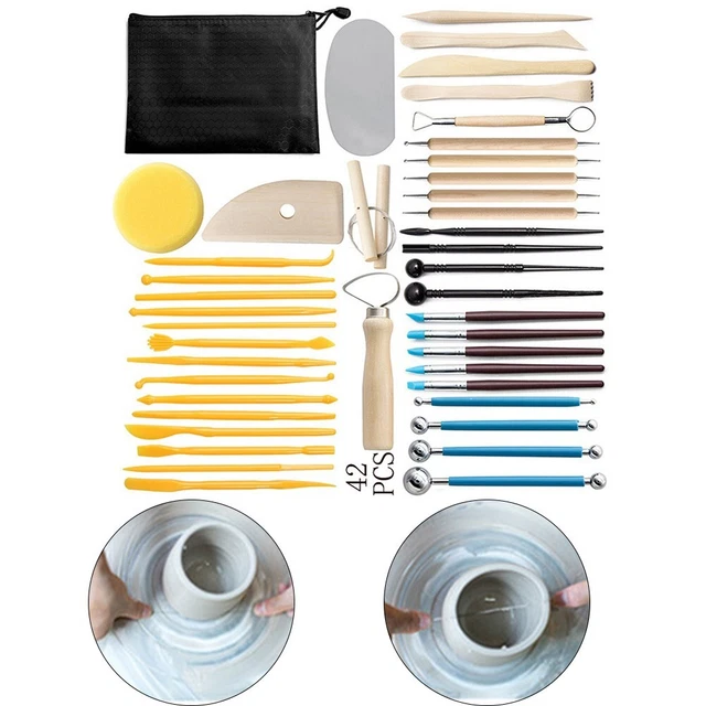 ENSEMBLE COMPLET D'OUTILS de sculpture en argile poterie 42 pi ces id ... ENSEMBLE COMPLET D'OUTILS de sculpture en argile poterie 42 pi ces id ...
