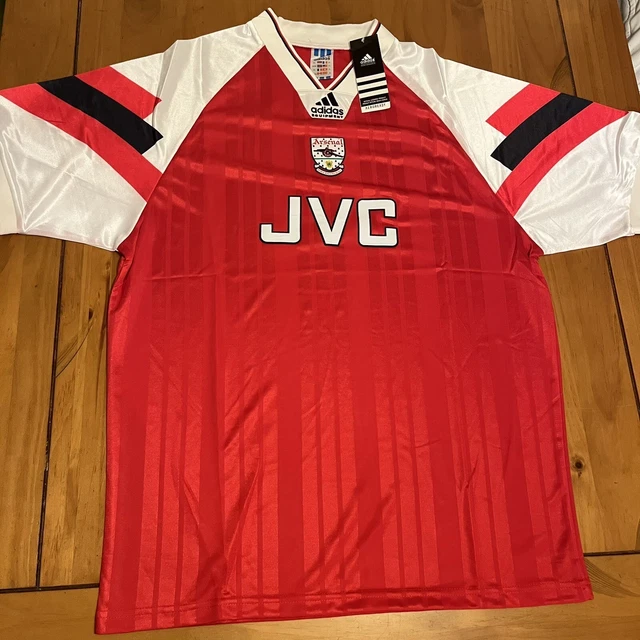 ARSENAL FC CLASSIC 90s Replica Rare Football Home Large Shirt £35.00 ...