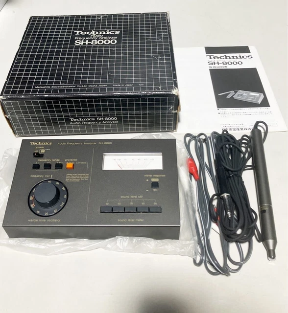 TECHNICS SH-8000 GRAPHIC Equalizer Checker Audio Analyzer mit Mikrofon ...