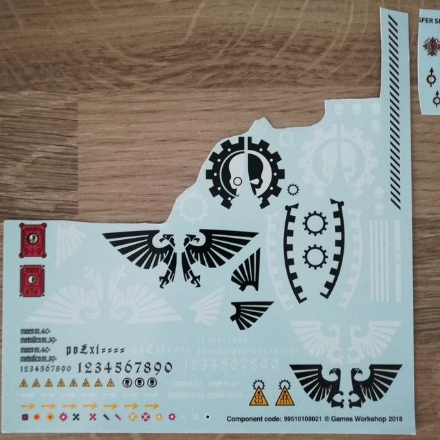 IMPERIAL KNIGHTS TRANSFER Sheet Warhammer 40k £5.94 - PicClick UK