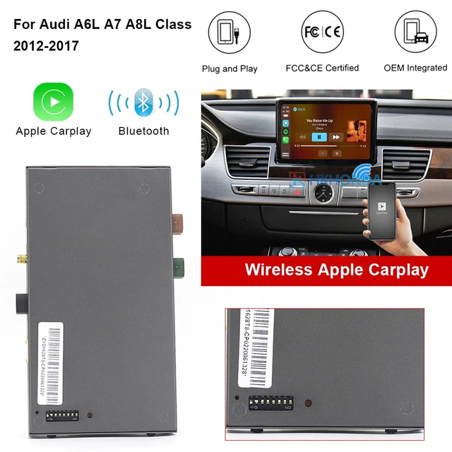 PLUG & PLAY Car Wireless Apple Carplay Mirror Link For Audi A6 A6L A7 ...