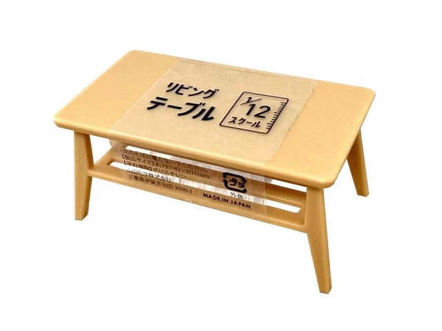 DAISO MINIATURE LIVING Table Miniature Scale Cute Living Room Table ...