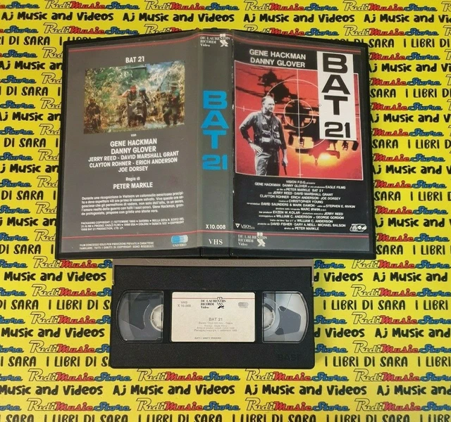 VHS FILM BAT 21 1989Gene Hackman Danny Glover DE LAURENTIIS X 10.008 ...