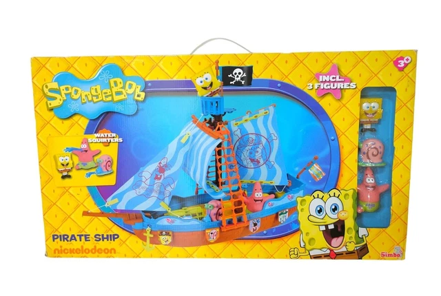 SPONGEBOB PIRATE SHIP Playset Nickelodeon New Old Stock Never Opened £ ...