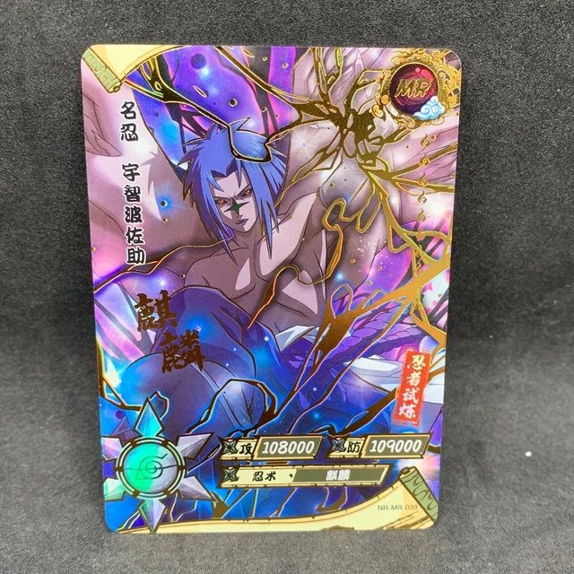 NARUTO KAYOU CCG - Sasuke Uchiha MR-039 Full Art Box Hit - Naruto MR ...