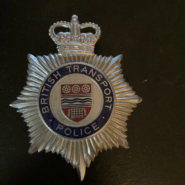OBSOLETE VINTAGE BRITISH Transport Police Hat - Helmet Badge £42.30 ...