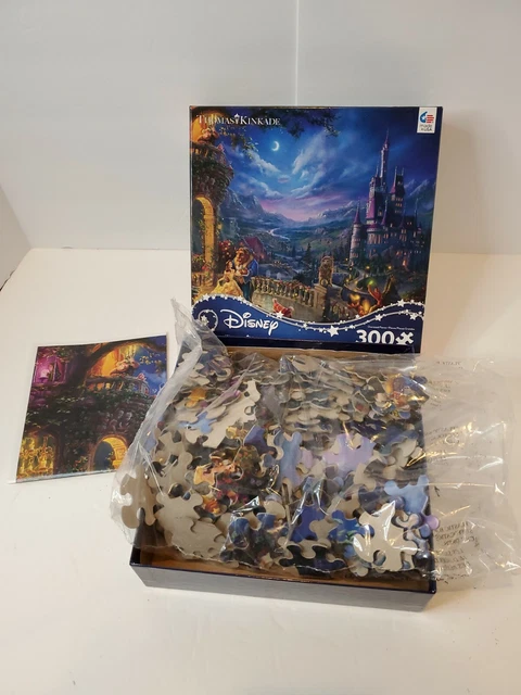 DISNEY THOMAS KINKADE Beauty and the Beast Ceaco 300 Piece Jigsaw ...