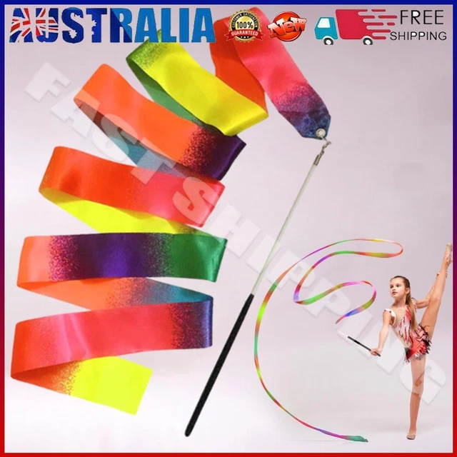 AU 2M DANCE Ribbon Dancing Streamers with Twirling Stick for Art Dances ...