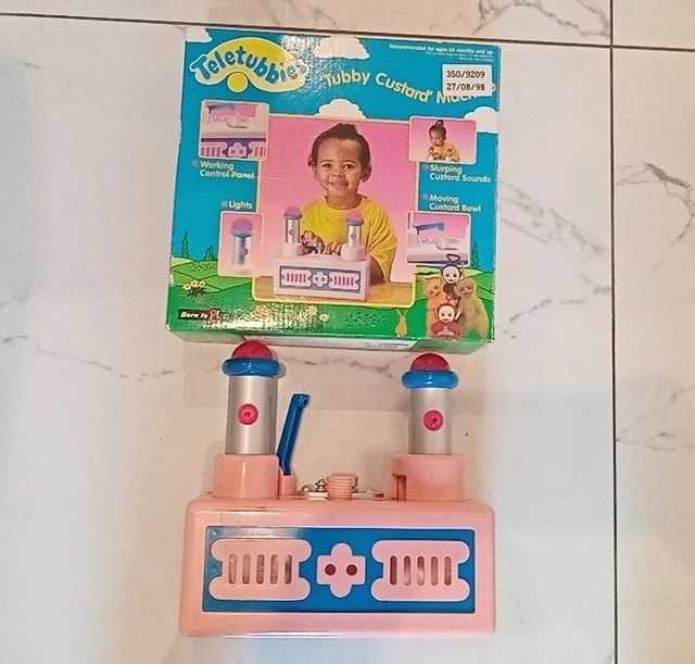 BBC TELETUBBIES VINTAGE Large Tubby Custard Machine With Box 1996 RARE ...
