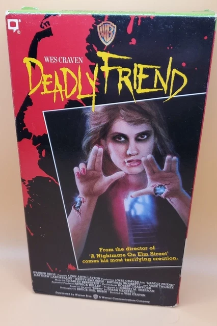 DEADLY FRIEND VHS 1986 Wes Craven, Kristy Swanson Horror Cult Film EUR 14,56 - PicClick FR