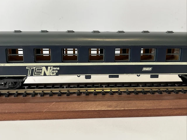 LIMA HO SNCF Trans Euro Nuit Sleeping Car Coach Blue Model Railway ...