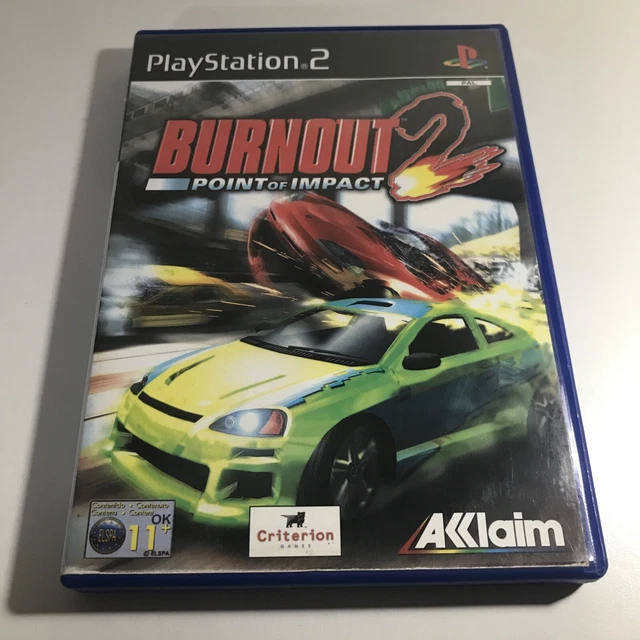 BURNOUT 2 POINT Of Impact PS2 PlayStation2 PAL Video Game With Manual ...