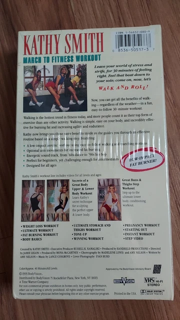 VHS KATHY SMITH March to Fitness Workout Exercise 1993 Sealed Retro ...