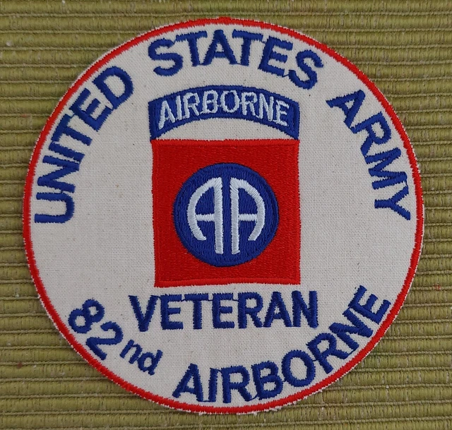 WWII US ARMY 82nd Airborne Division Badge Veteran Paratrooper Patch WK2 ...