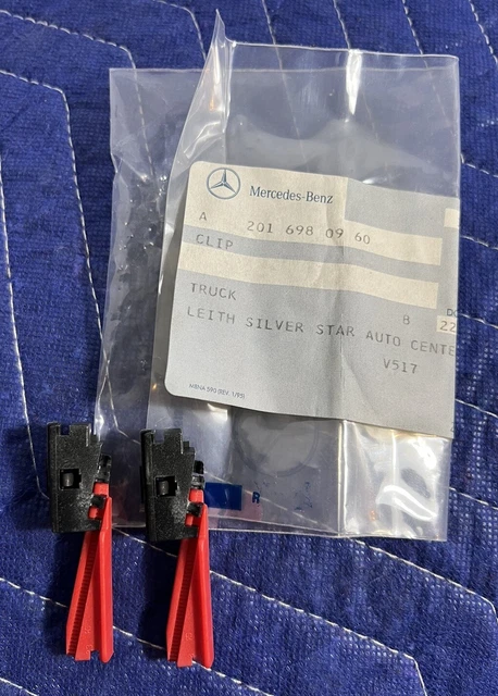 NOS LOT OF 2 Genuine Mercedes W201 W124 Roof Trim Clips Bracket Clamp ...