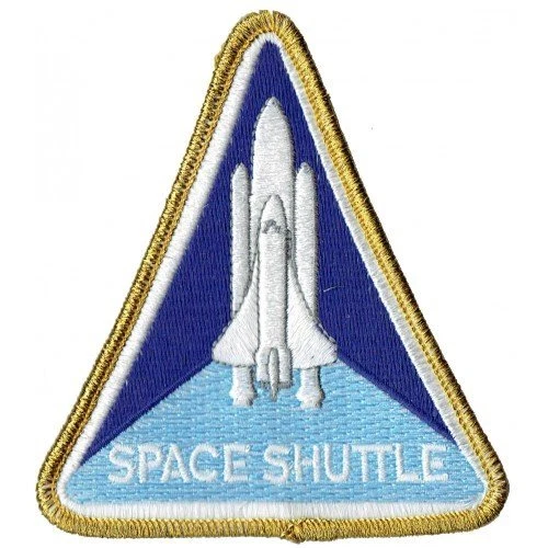 PATCH,TOPPA RICAMATA TERMOADESIVA SPACE SHUTTLE PROGRAM PATCH 7,5 nasa ...
