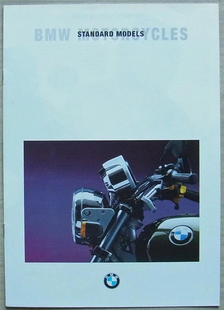 BMW MOTORCYCLES K75 R100R R80R F650 Sales Brochure 1994 #311 202 120/UX ...