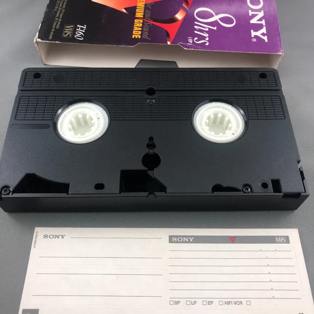 LOT OF 7 Blank Sony VHS Tapes x T-160VF VHS 327m Premium Grade ...