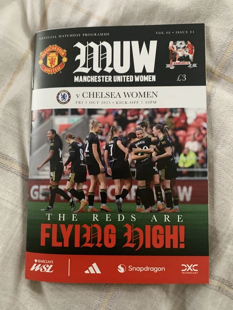 MANCHESTER UNITED WOMEN v Chelsea Women 2025 £3.82 - PicClick UK
