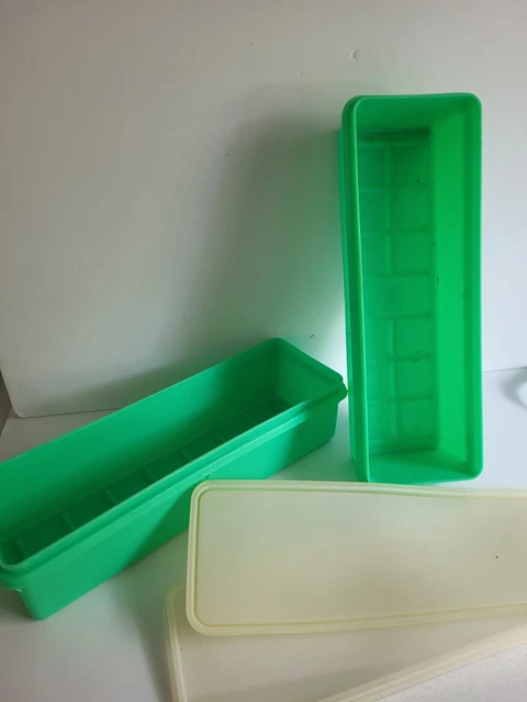 TUPPERWARE GREEN CELERY Vegetable Keeper Fridge Storage Vintage $19.99 ...