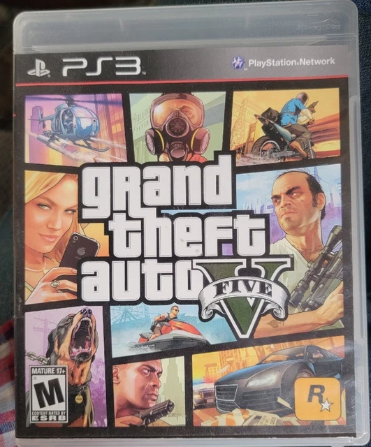 GRAND THEFT AUTO V FIVE 5 GTA MAP (Sony PlayStation 3, 2013) COMPLETE ...