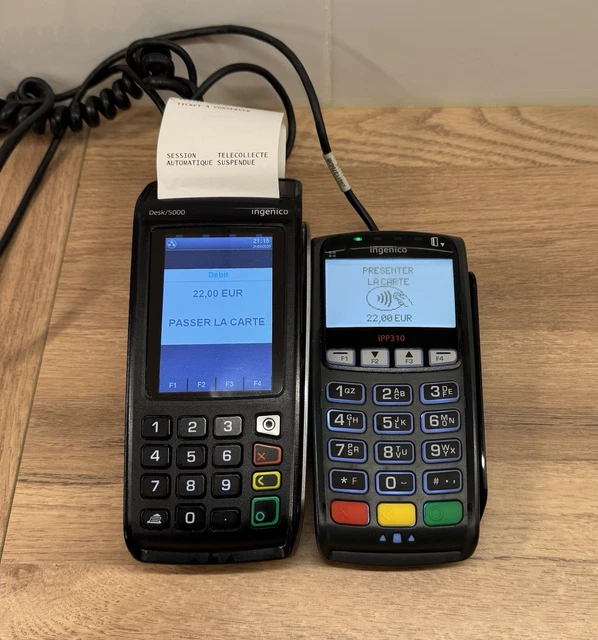 TPE INGENICO DESK 5000 Avec Un Pinpad Ipp310 EUR 145,00 - PicClick FR