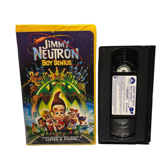 NICKELODEON JIMMY NEUTRON: Boy Genius YELLOW VHS Video Tape 2002 ...