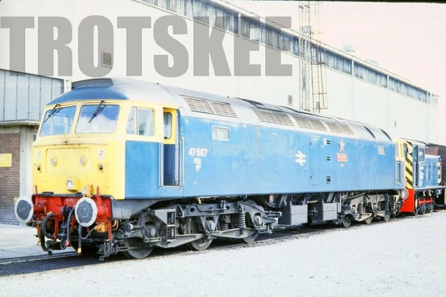 35MM SLIDE BRITISH Railways Diesel Loco Class 47 47567 1985 Original £4 ...