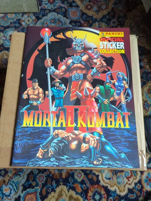 PANINI OFFICIAL STICKER Collection Album Mortal Kombat 2 II completely ...