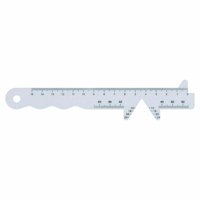 4 TYPES 4PCS/SET White Eye Straight Edge PD Ruler Pupillary Distance ...