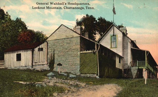 CARTOLINA VINTAGE GEN. Walthall's Headquarters Lookout Mountain ...