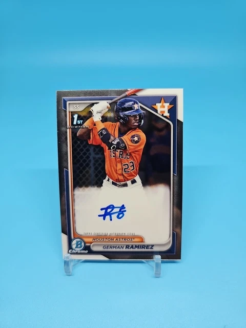 2024 BOWMAN CROMATO 1° Ramirez Auto Tedesco #CPA-GR Houston Astros ...