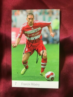 AUTOGRAPHE FRANCK RIBERY-BAYERN Munich-Ex-Olympique Marseille/Metz ...