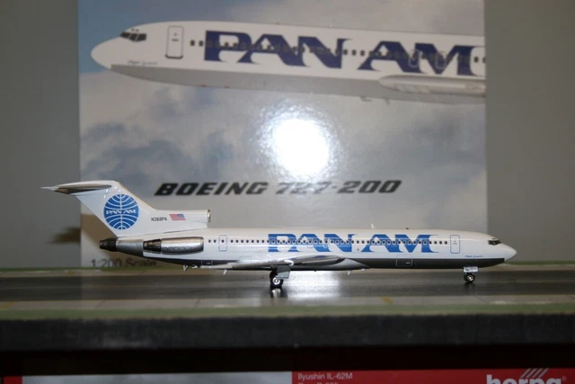INFLIGHT200/B MODELS 1:200 Pan Am Boeing 727-200 N368PA (B-722-PAA-30 ...