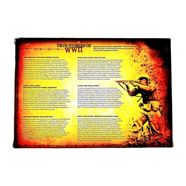 TRUE STORIES OF WWII 2 Collector's Gift Set, 8 x DVD War, History ...