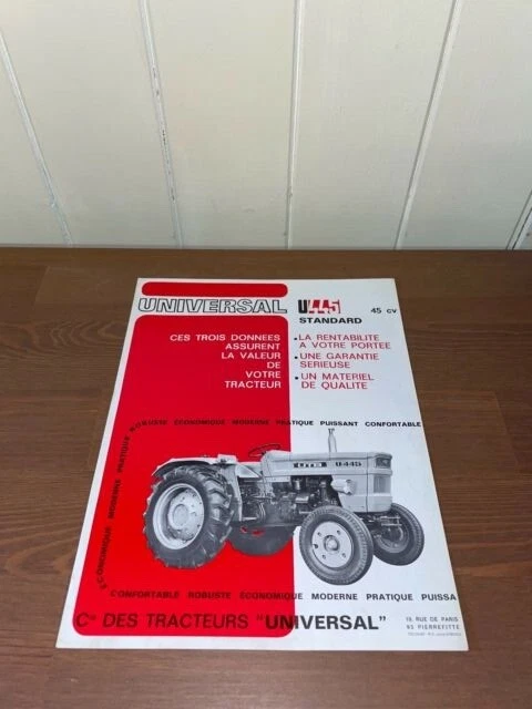 BROCHURE PROSPEKT PROSPECTUS TRACTEUR UNIVERSAL U445 traktor-zetor-ursus-someca EUR 4,99 ...