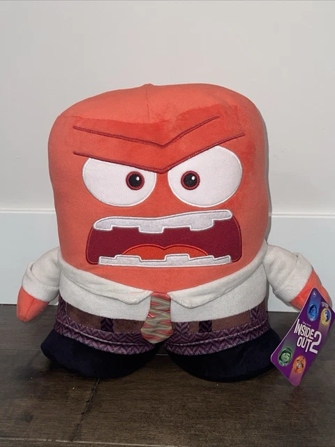 DISNEY AND PIXAR Inside Out 2 Large Plush Anger, Polyester, Kids Toy ...