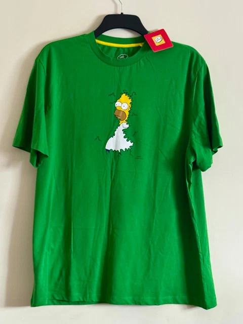 HOMER SIMPSON T-SHIRT Shirt Primark Hedge Bush XL Cotton The Simpsons ...