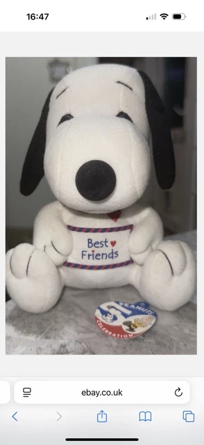 PEANUTS SNOOPY BEST Friends Anniversary Plush Toy Official Peanuts Rare ...