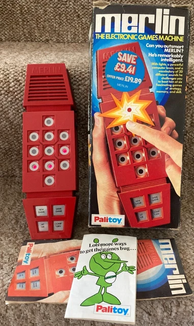 A WORKING USED boxed 1970’s battery operated Palitoy electronic Merlin ...
