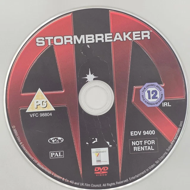 STORMBREAKER DVD FILM Entertainment In Video PAL Region 2 PG 12 £1.91 ...