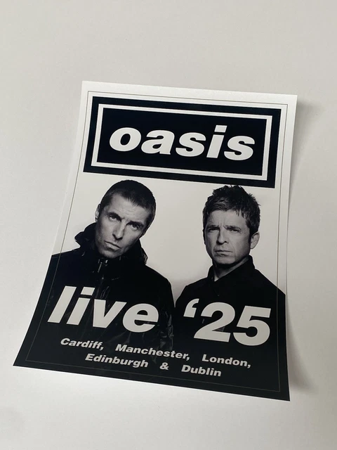 OASIS TOUR A2 Poster. UK Tour Poster for Oasis 2025 £13.83 - PicClick UK