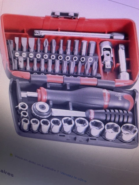 COFFRET FACOM DOUILLES 1/4 6 Pans Metriques Et Embouts - 38 Pieces EUR 140,00 - PicClick FR