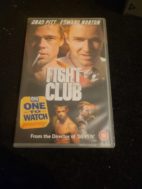 FIGHT CLUB VHS Video Big Box Ex-Rental Freepost £5.50 - PicClick UK