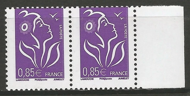 MARIANNE DE LAMOUCHE - Y&T 3968 - Piquage à cheval vertical - Neufs ...