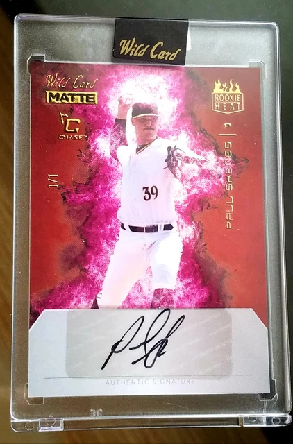 2024 WILD CARD Mat #'d 1/1 Paul Skenes Rookie Heat Auto EUR 52,26 ...