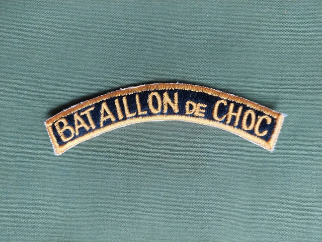 BATAILLON DE CHOC . insigne parachutiste , ecusson . indochine . ww2 £5 ...