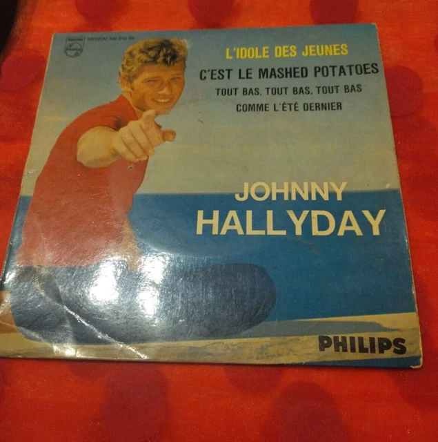 VINYLE 45T VINTAGE Collection Johnny Hallyday"L'idole Des Jeunes 4 ...
